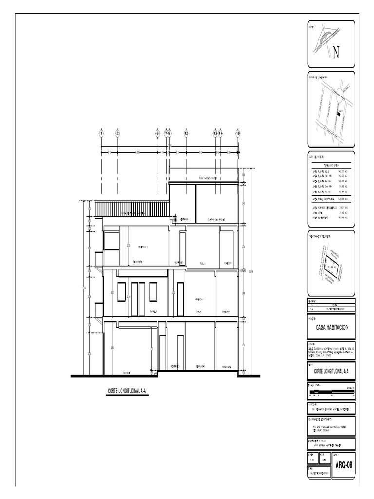 Arq-09 Corte Longitudinal A-A | PDF