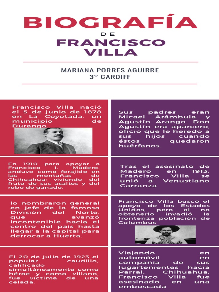 Infografia de Francisco Villa | PDF