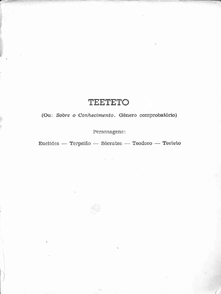 Teeteto Pdf