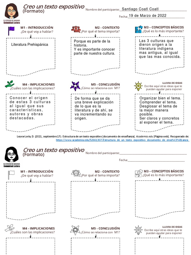Estructura De Un Texto Expositivo Pdf 9082