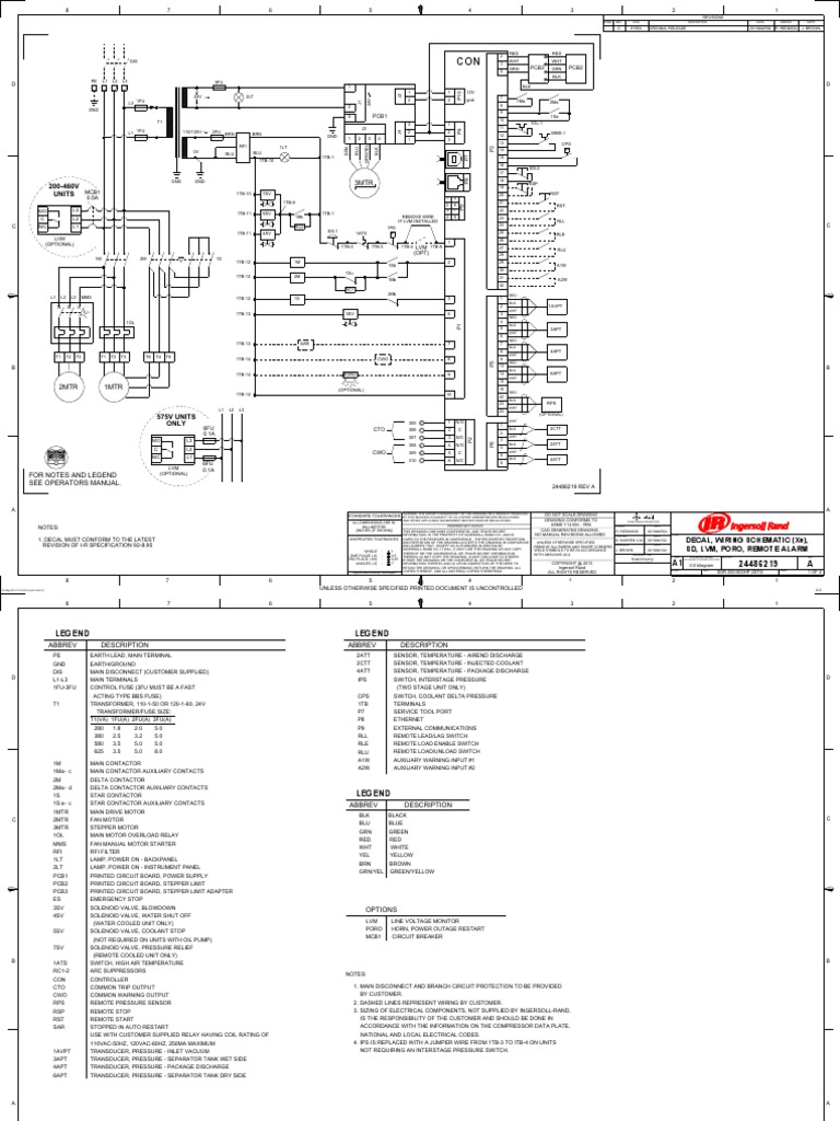 Ok DECAL, WIRING SCHEMATIC (Xe), SD, LVM, PORO, REMOTE ALARM | PDF