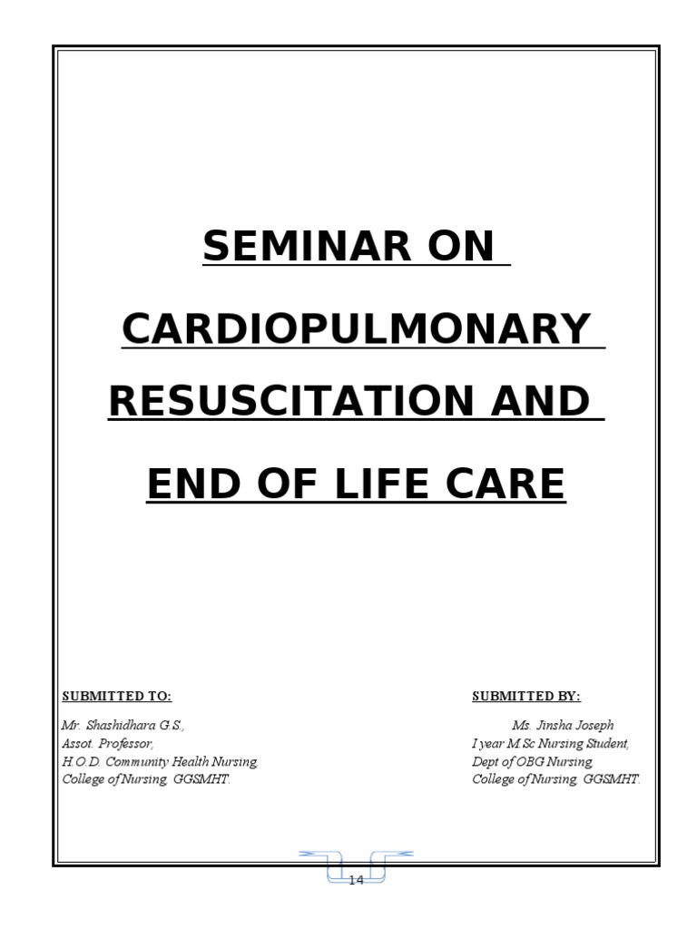 CPR, Eolc | PDF | Cardiopulmonary Resuscitation | Palliative Care