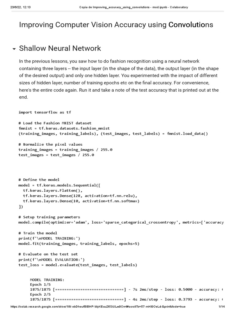 3 Salazar Francisco Improving - Accuracy - Using - Convolutions | PDF | Artificial Neural ...