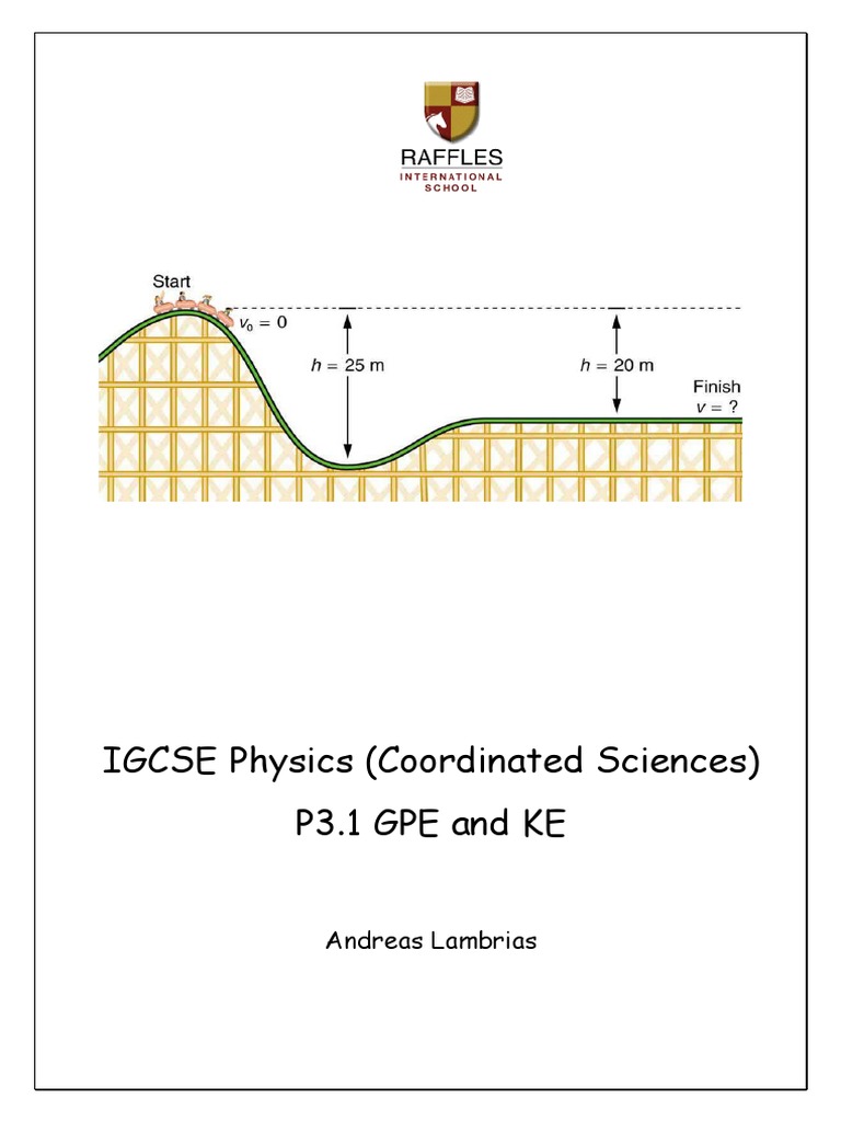 P3.1 GPE and KE Questions | Download Free PDF | Kinetic Energy | Force