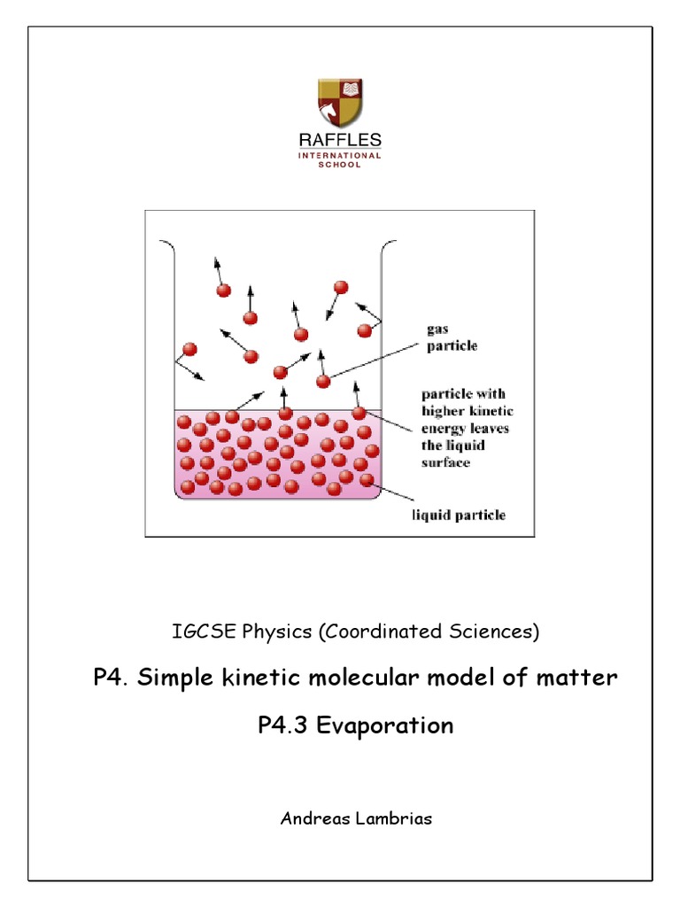P4.3 Evaporation Questions | PDF | Evaporation | Water