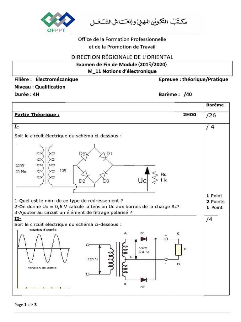 EFM M - 11 Notions D'électronique 2 | PDF