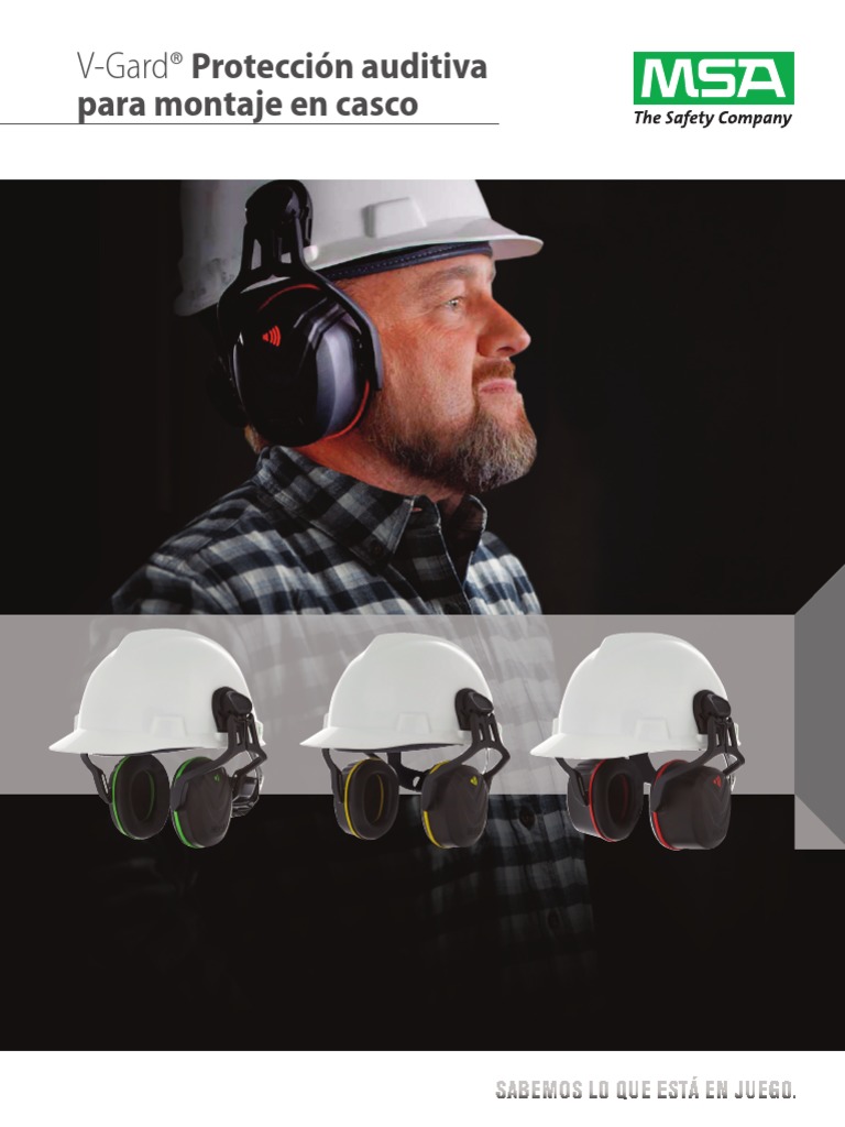 06 V-Gard Helmet-Mounted Hearing-Protection Leaflet ES | PDF
