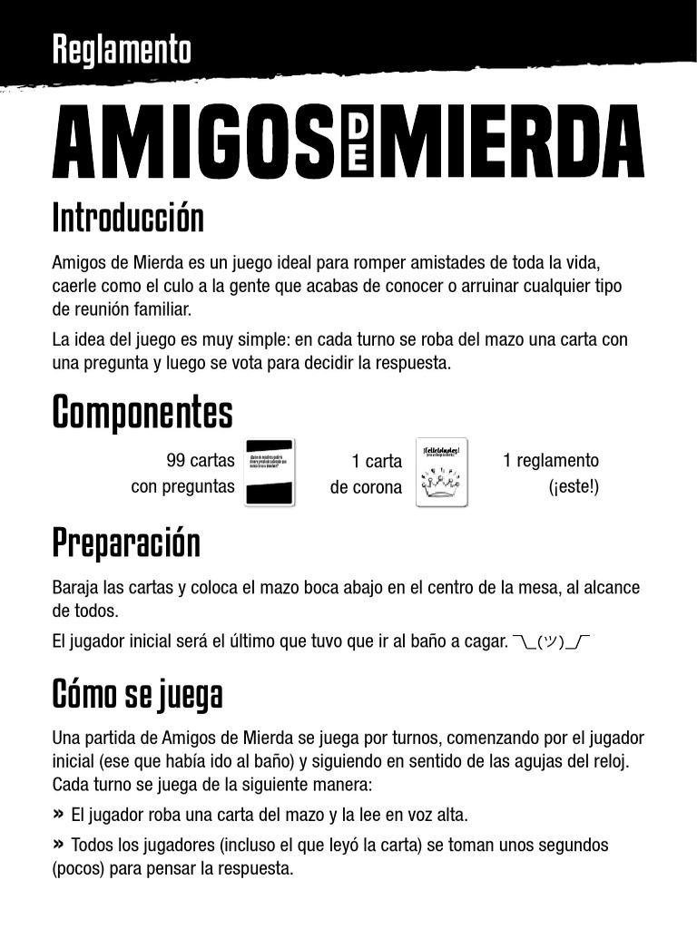 AmigosDeMierda ReglamentoWeb | PDF