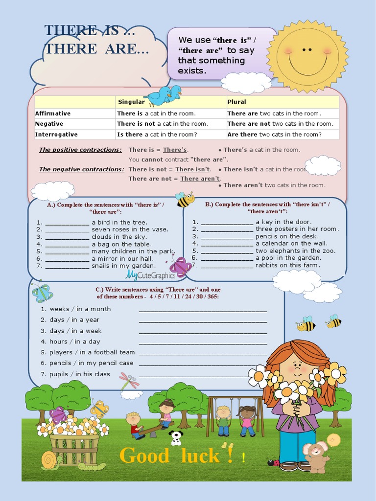 There Isthere Are Grammar Drills - 88191 | PDF | Languages | Foreign ...