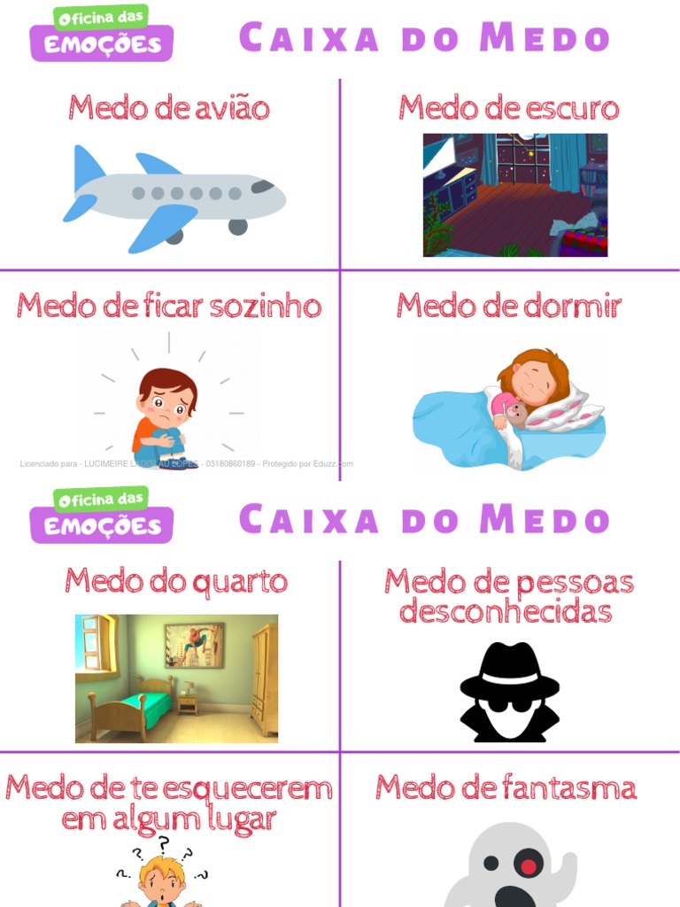 Uma lista de medos comuns e como lidar com eles | PDF
