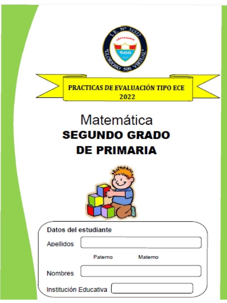 Evaluación Matemática Pdf