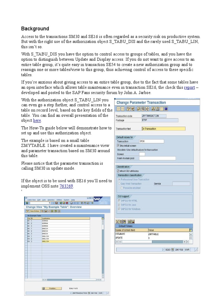 SAP Authorization Objects Explained | PDF | Information Technology ...