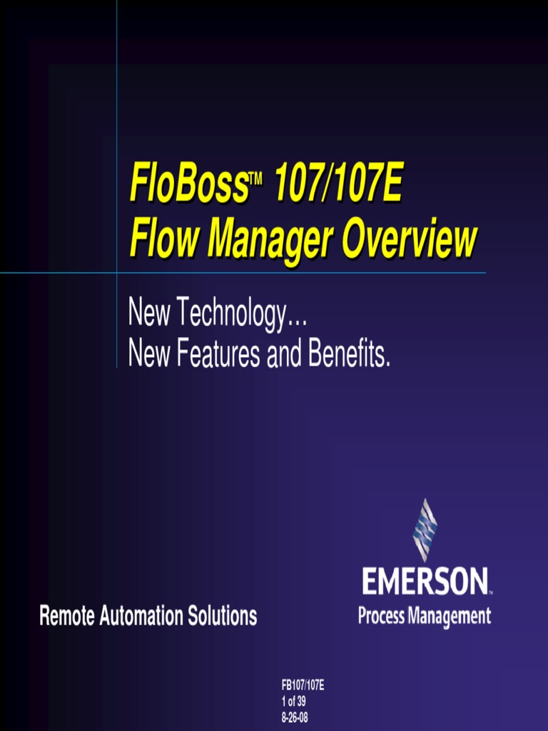 Floboss 107 Seriesoverview | PDF | Relay | Programmable Logic Controller