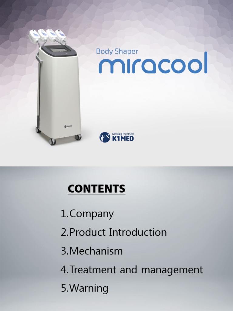 Miracool Presentation | PDF | Adipose Tissue | Clinical Medicine