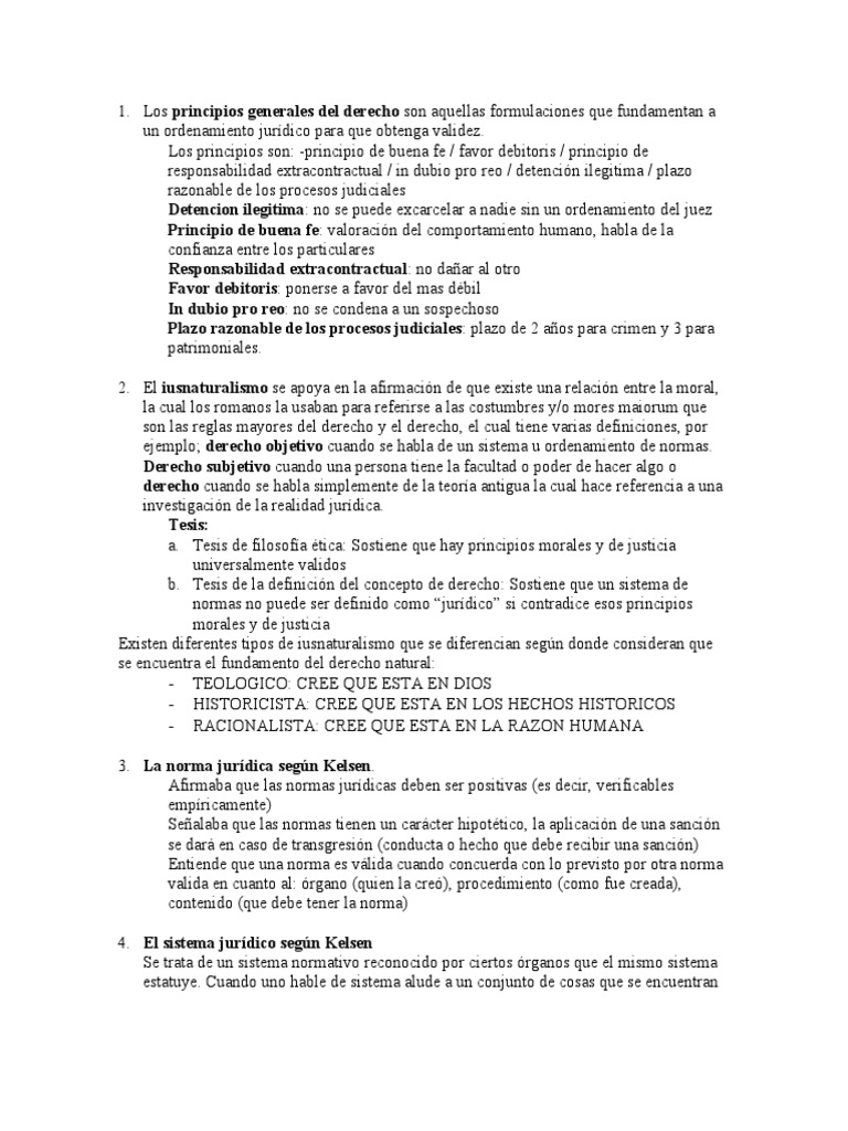 Los Principios Generales Del Derecho Pdf Fuentes Del Derecho Caso