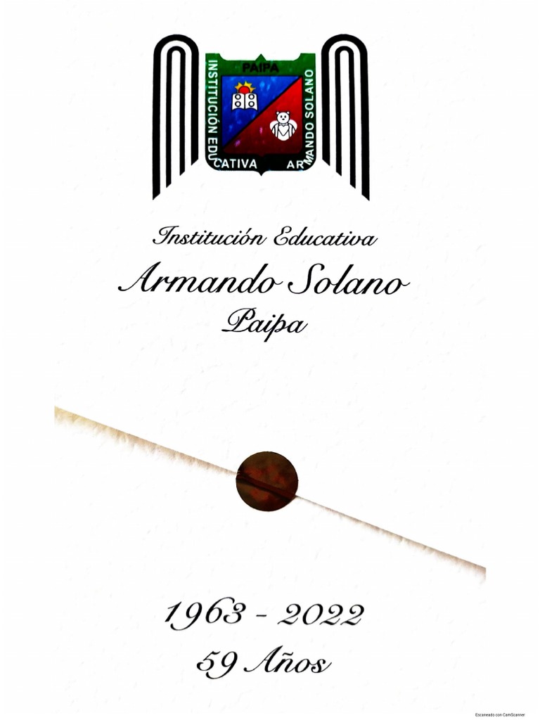 Cumpleaños I.E. Armando Solano | PDF