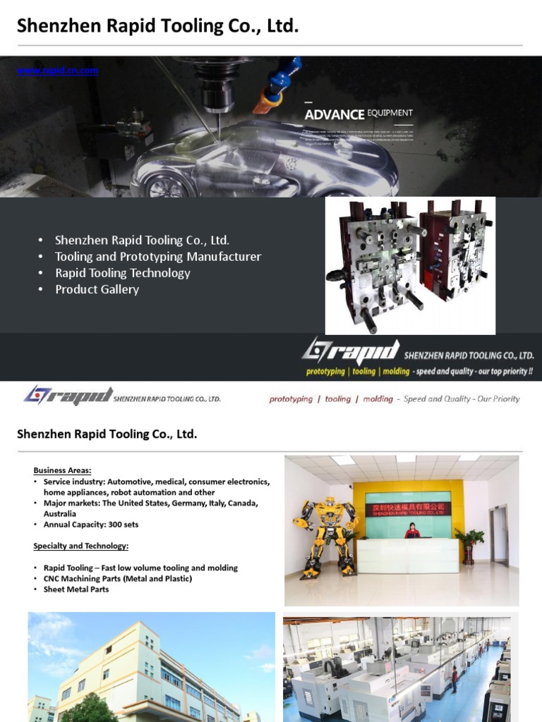 Capabilities Overview of Shenzhen Rapid Tooling Co., Ltd.: A Leading Rapid Prototyping and Low ...