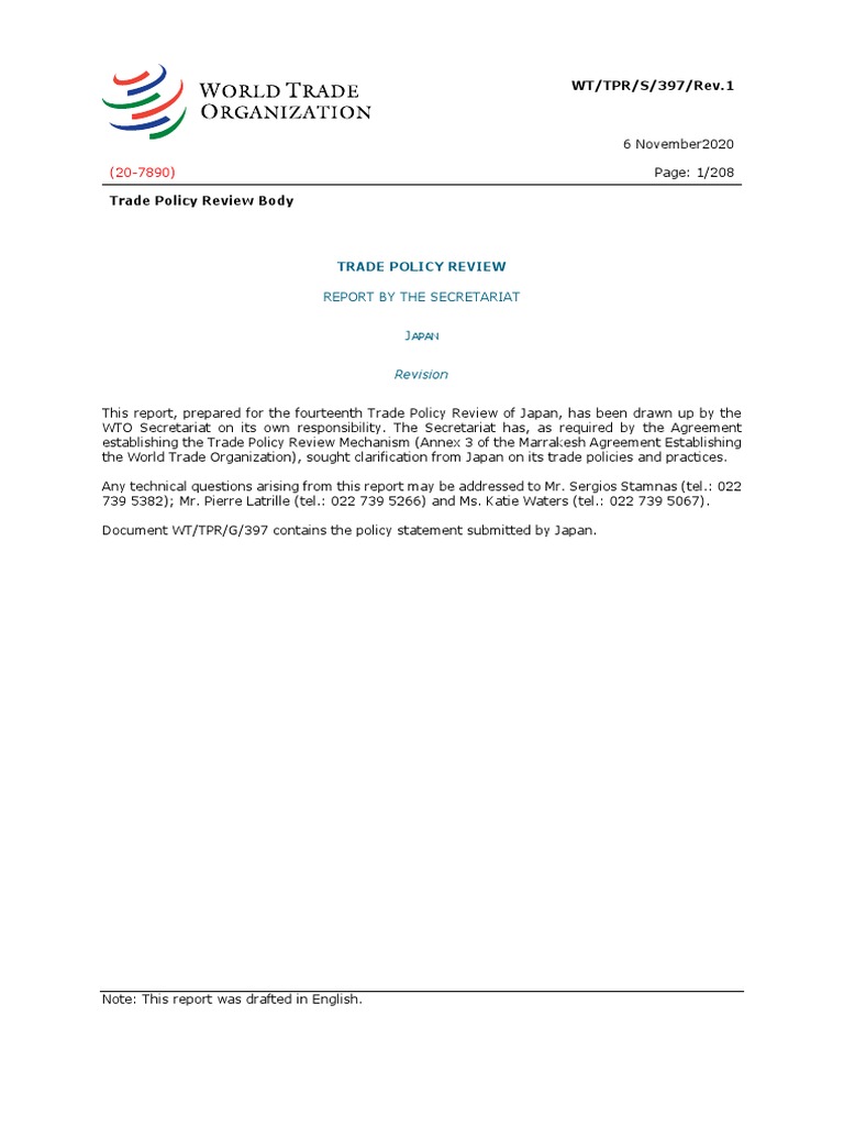 Japon | PDF | Trade Agreements | Monetary Policy