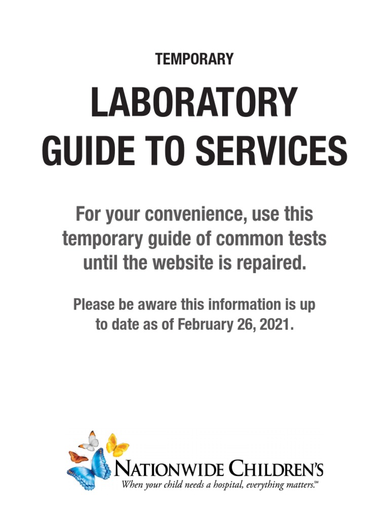 Laboratory Test Guidelines and Codes | PDF | Polymerase Chain Reaction ...