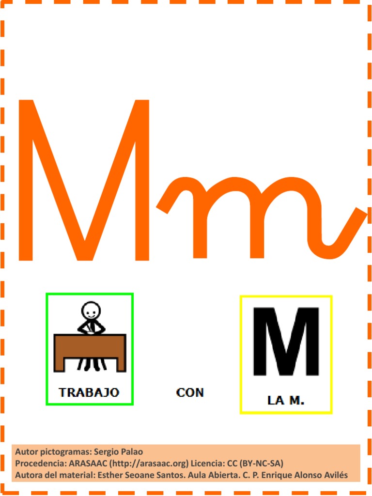Fichas Fonema M | PDF | Comunicación | Notación