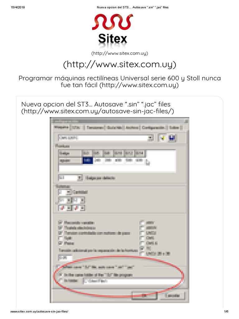 Nueva Opcion Del ST3 Autosave ".Sin" ".Jac" Files | PDF | Disco flexible | Memoria USB