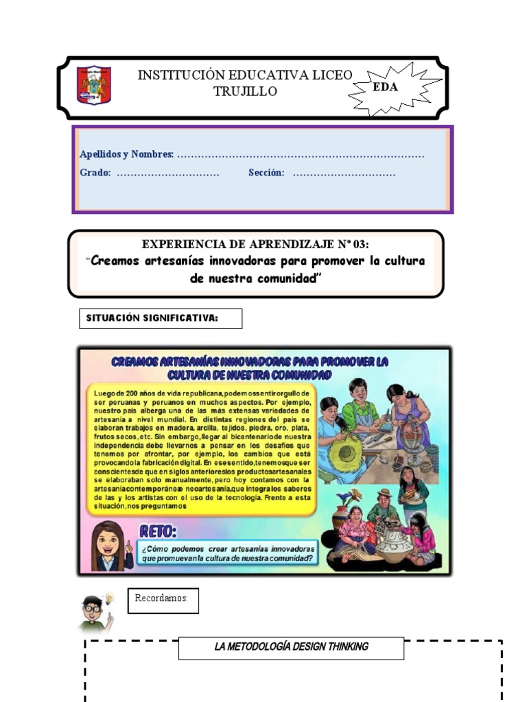 Ept Experiencia De Aprendizaje 03 Act 03 Pdf Empatía