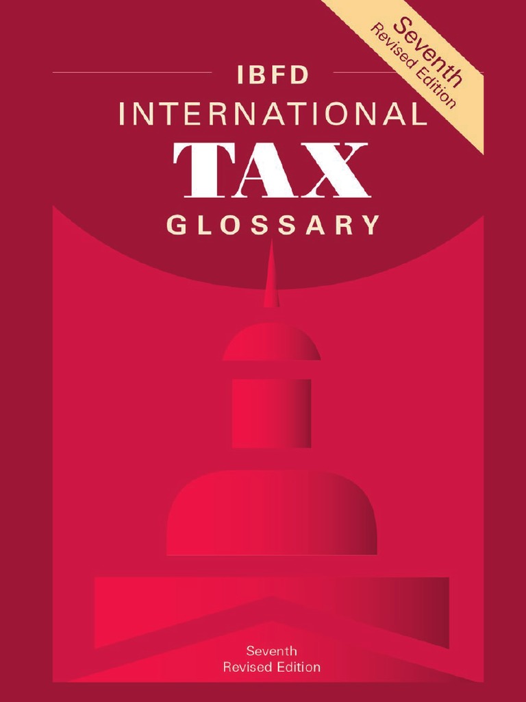 IBFD International Tax Glossary | PDF | Bankruptcy | Taxes