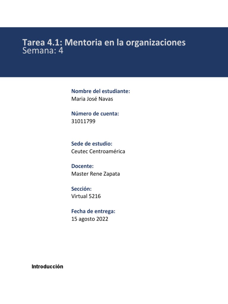 Tarea4. 1 | PDF | Iniciativa empresarial | Business