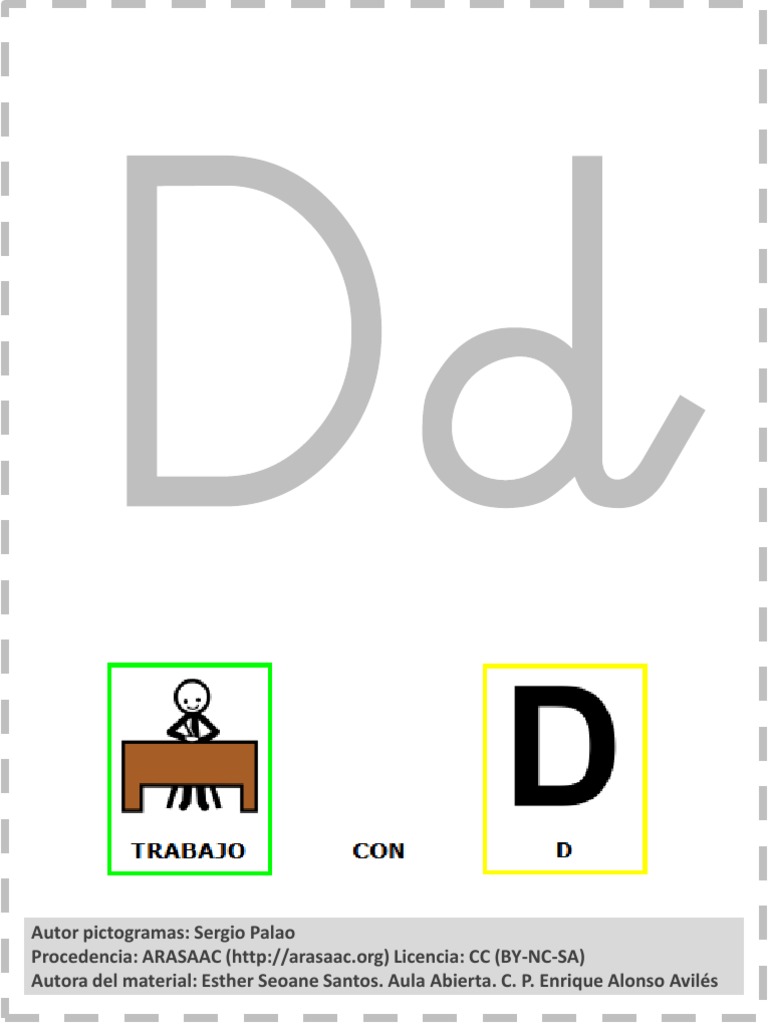 Fichas Consonante D | PDF | Escritura | Comunicación