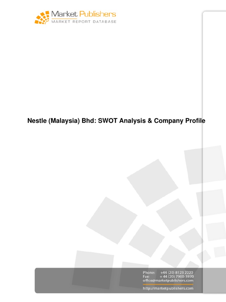 Swot Analysis Nestle