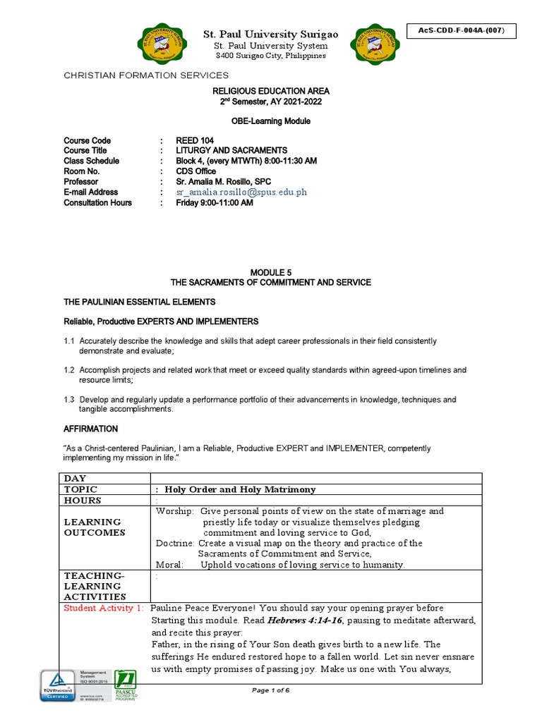 A Commitment to Loving Service: Exploring the Sacraments of Holy Orders ...