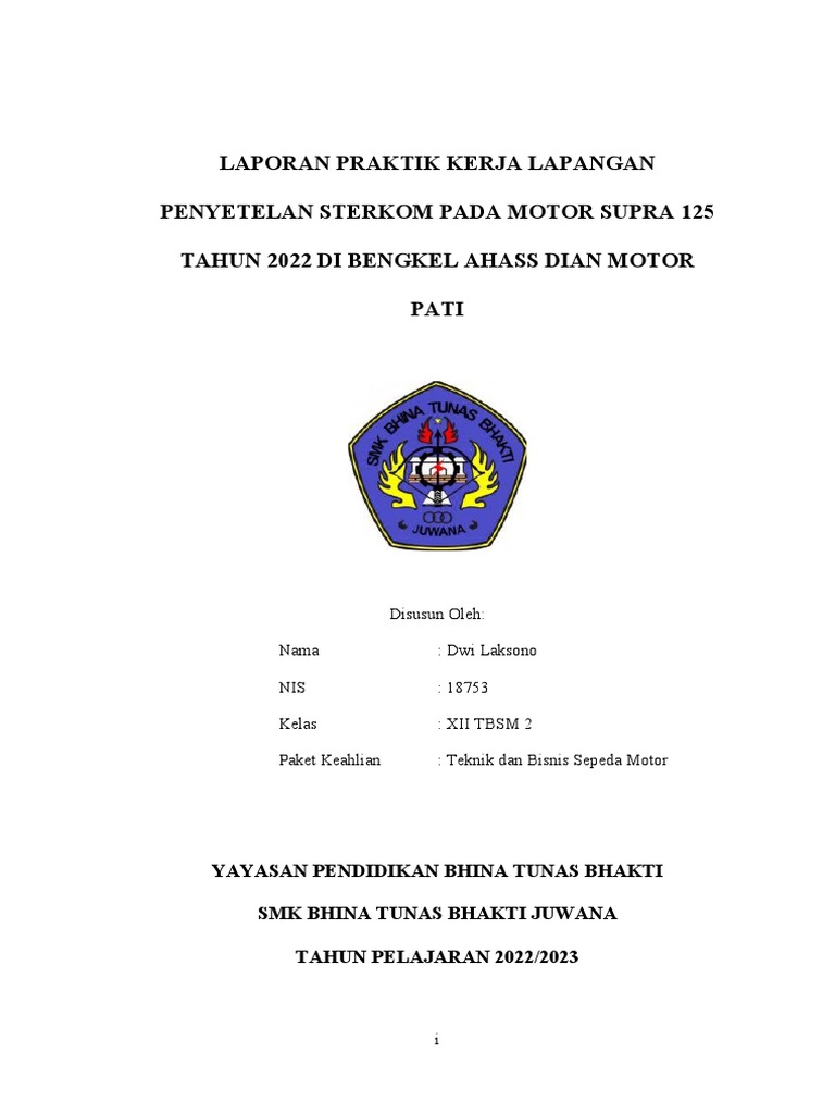 Laporan PKL Dwi Laksono | PDF