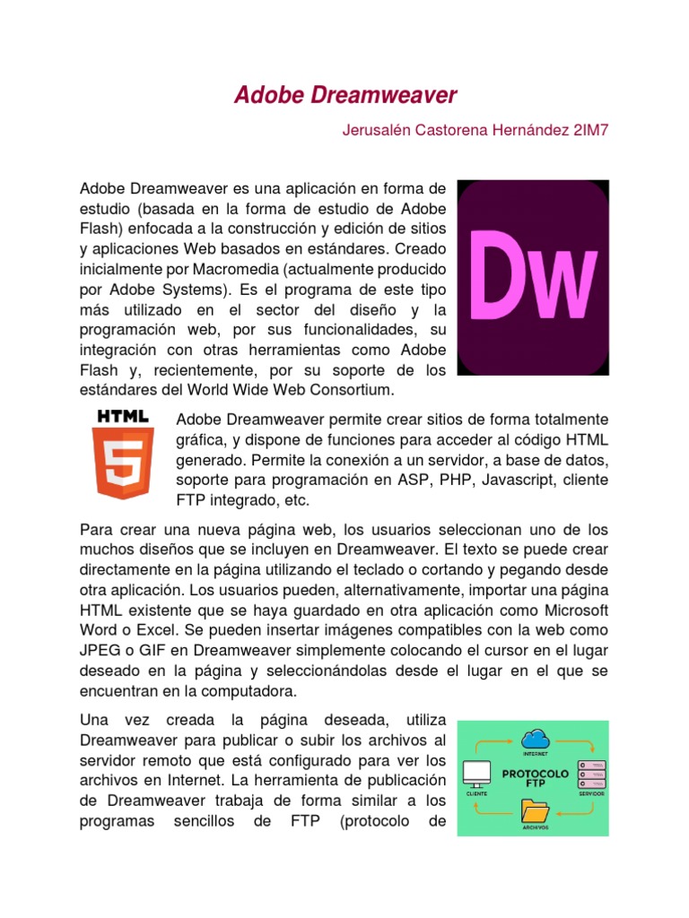 Adobe Dreamweaver | PDF | Adobe Dreamweaver | Edad de información