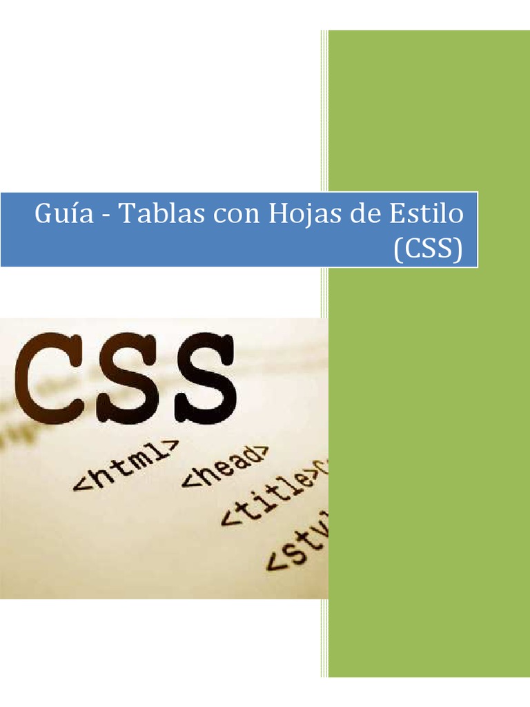 Guía de Tablas con CSS | PDF | HTML | Desarrollo de software