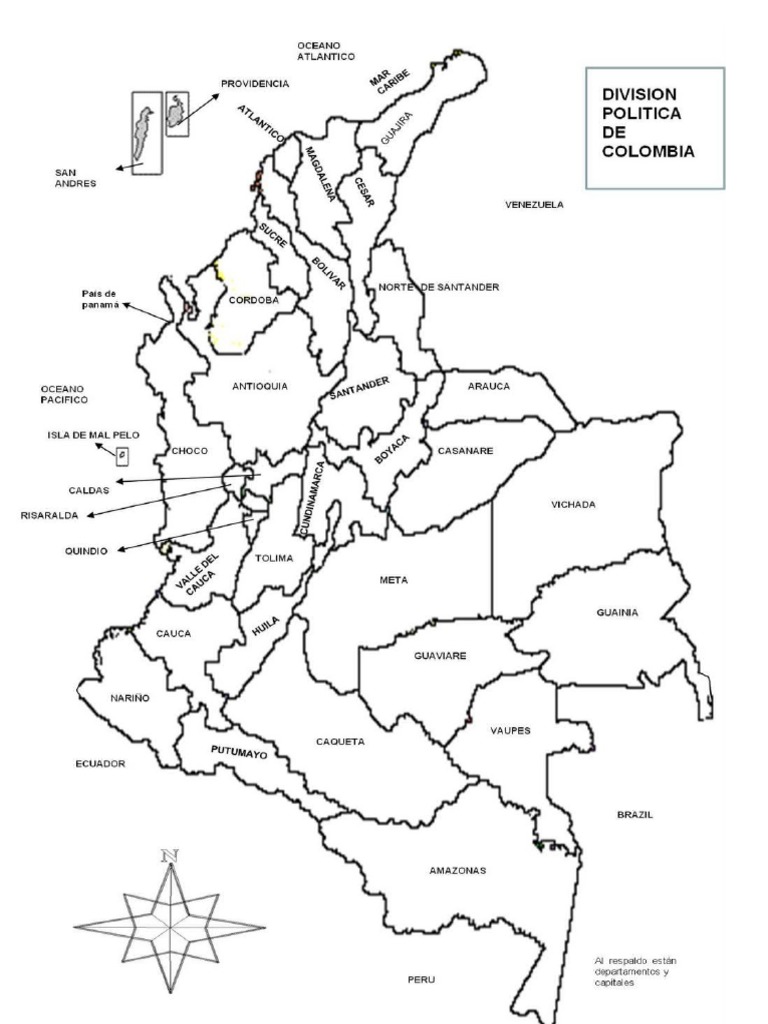 Croquis Del Mapa de Colombia | PDF