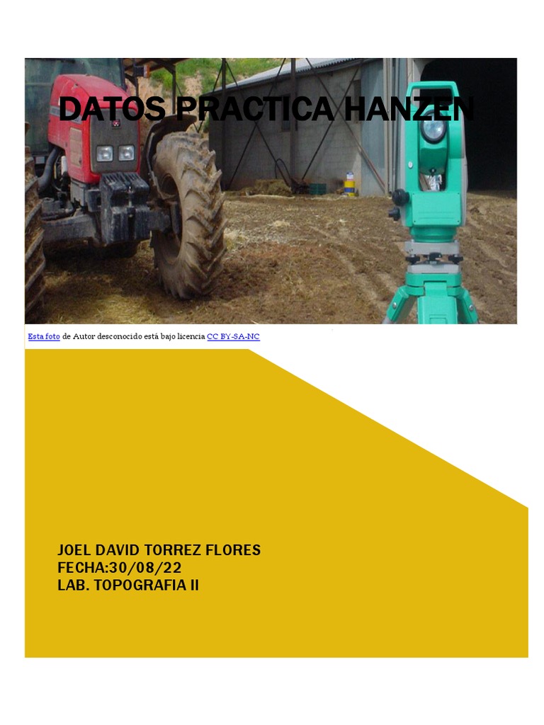 Datos Practica Hanzen | PDF