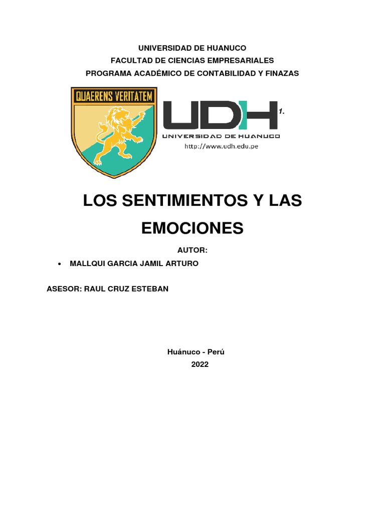 Los sentimientos y las emociones: una guía sobre estados afectivos | PDF | Las emociones ...