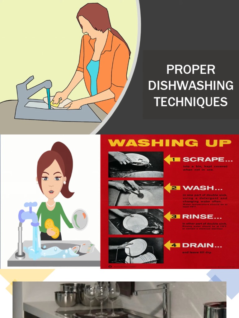 Proper Dishwashing Technique | PDF