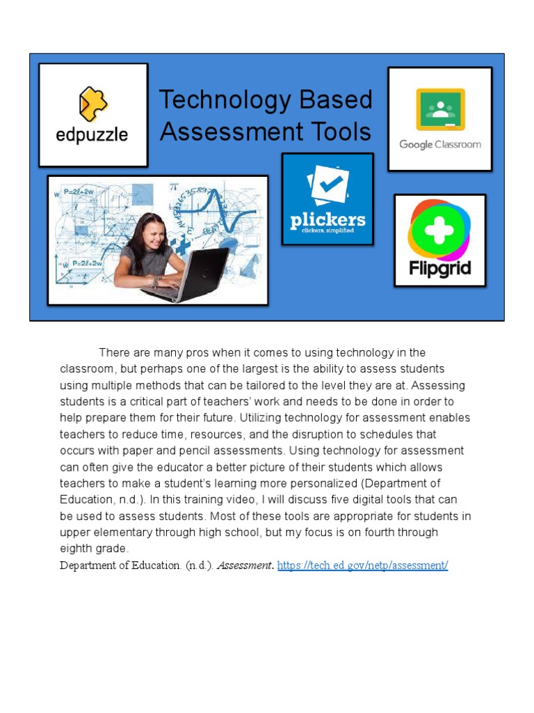 technology based assessment tools training | PDF | Educational ...