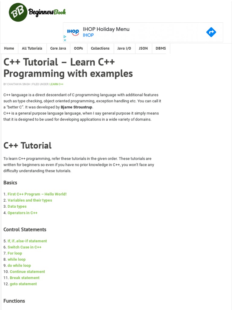 2021 12-25-060904.720 Beginnersbook Com C Plus Plus Tutorial | PDF ...