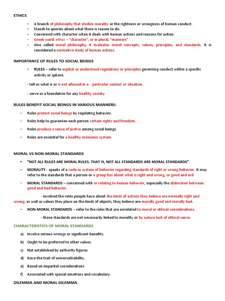 ETHICS | PDF | Morality | Virtue