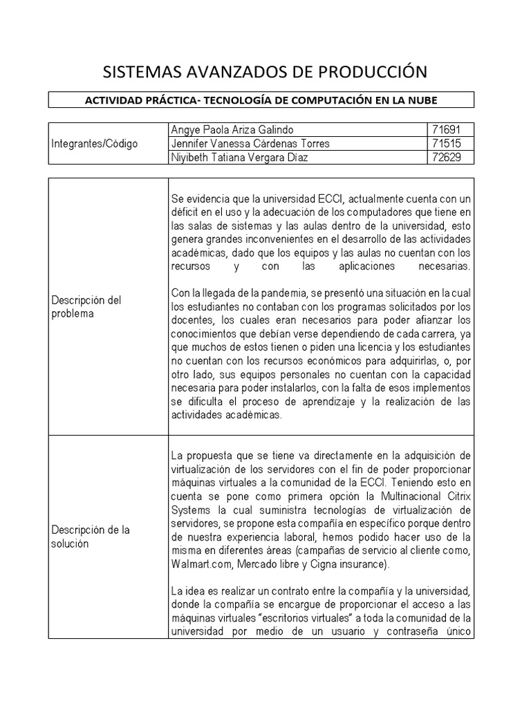 Actividad 1 Práctica - Pilar Computación en La Nube | PDF | Computación en la nube ...