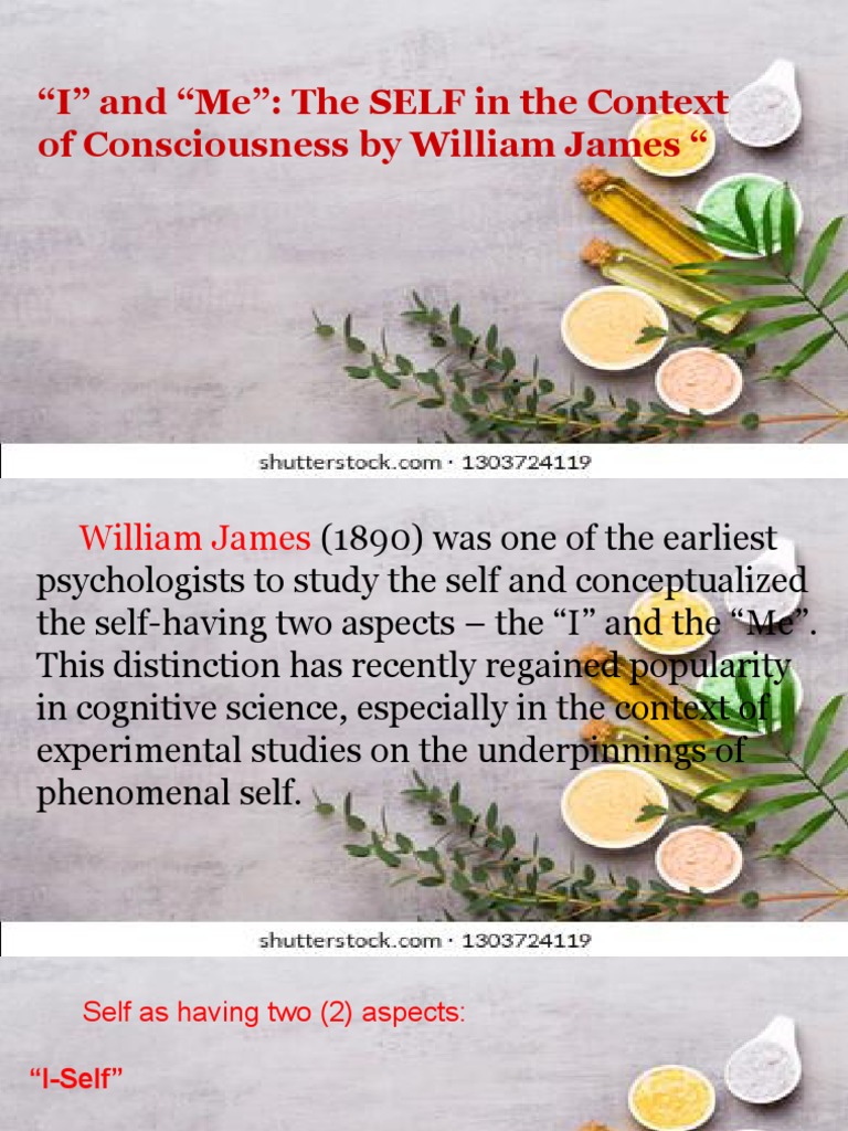 William James: I-Self vs Me-Self | PDF | Philosophy | Self-Improvement