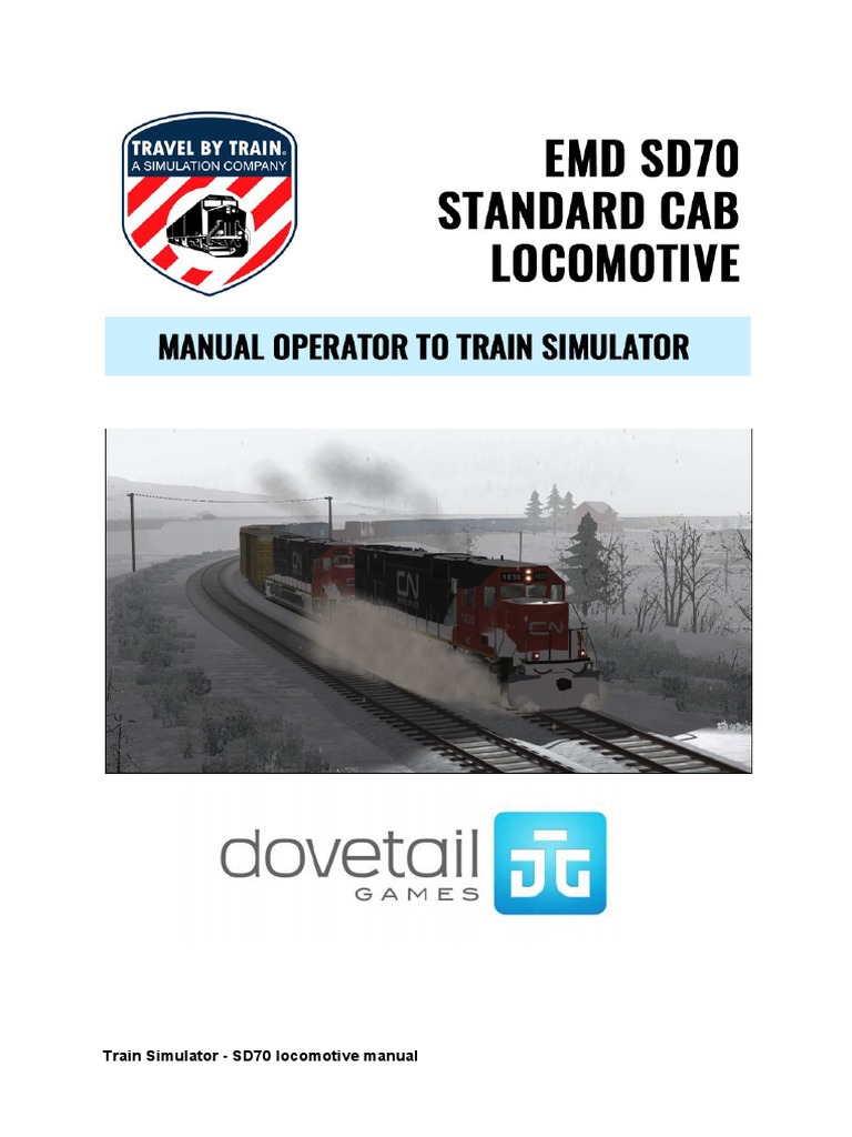 SD70 Locomotive Simulator Manual | PDF | Transport | Sustainable Transport