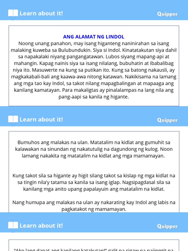 Alamat NG Lindol | PDF