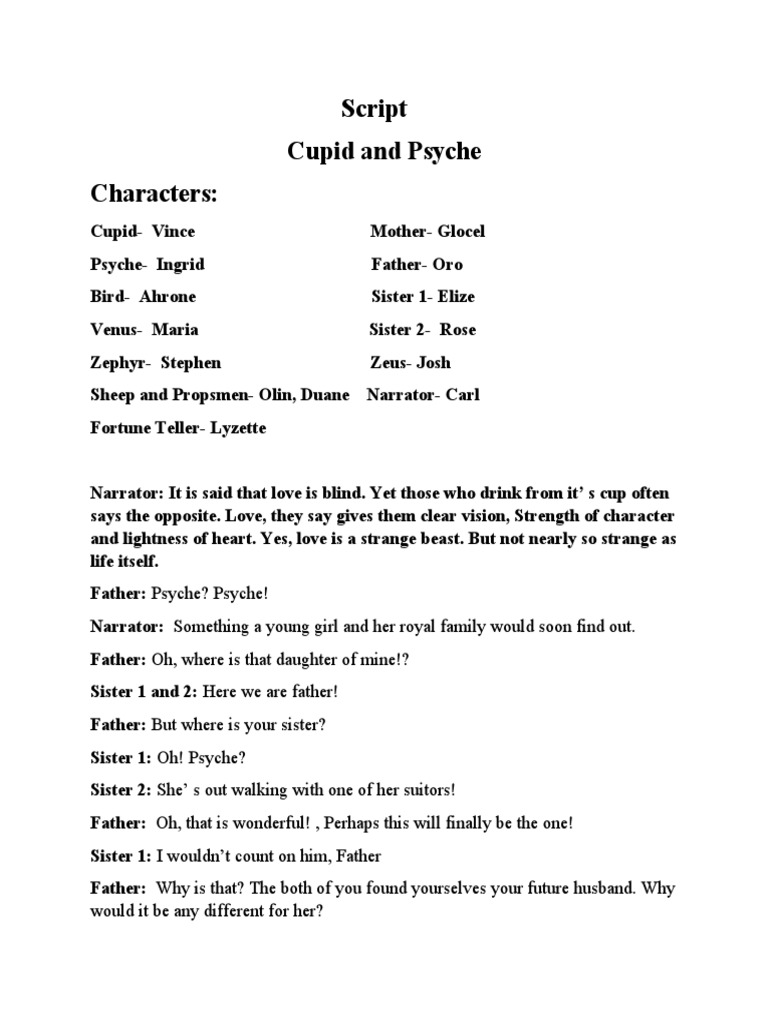 Script 1 | PDF | Cupid