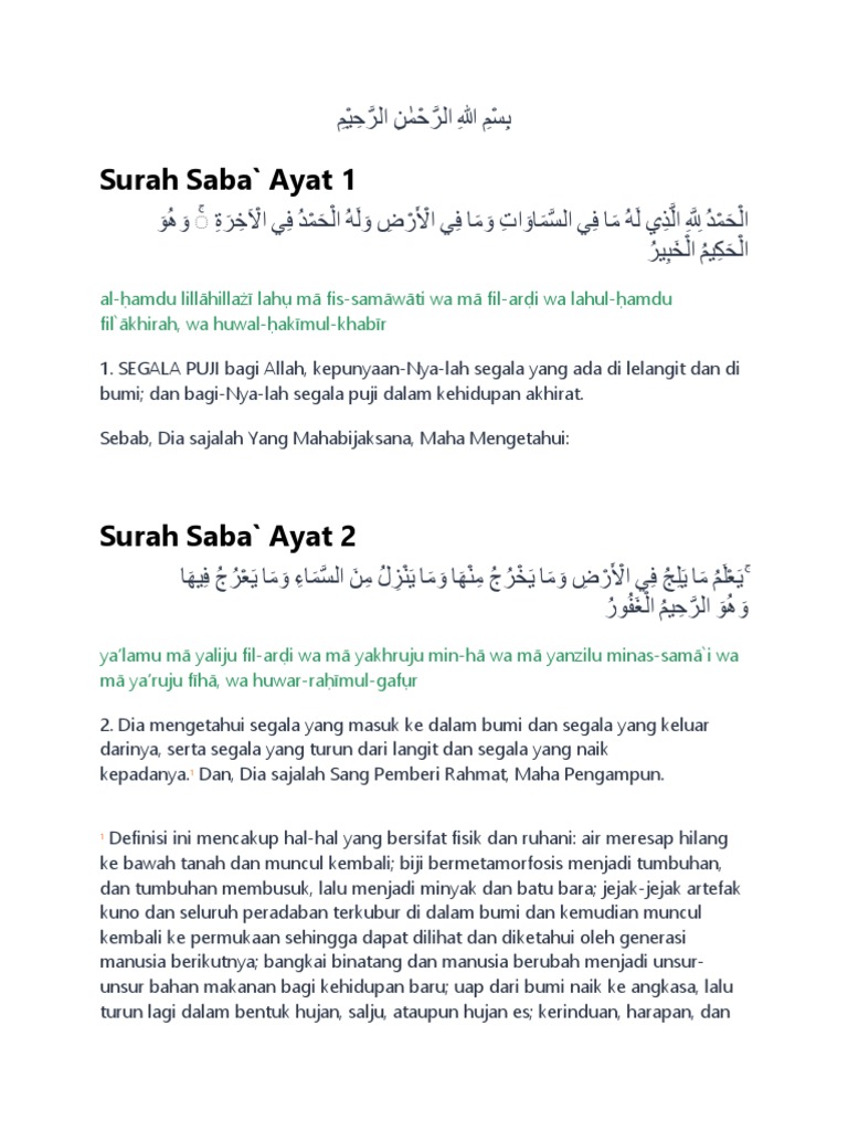 Surah Saba | PDF