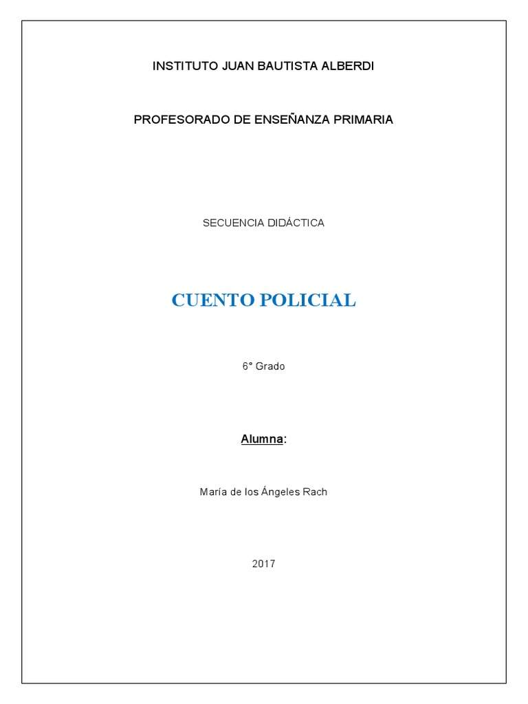 Cuento Secuencia Pdf Narración Cuentos