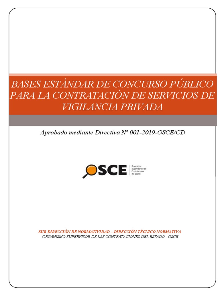 Bases Integradas CP 001-2022-Seguridad y Vigilancia | PDF | Apelación ...