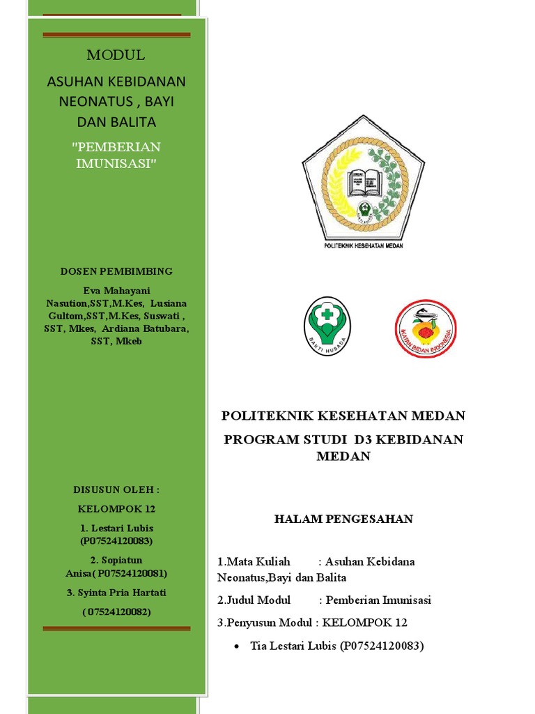 Modul Neonatus (Imunisasi) Kel 12 | PDF | Kesehatan Holistik